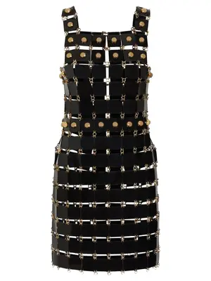 Rabanne Stud-detailed Mini Dress - Black