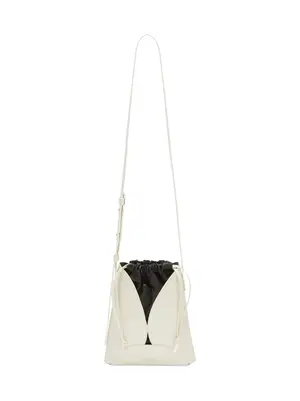 JIL SANDER Small Curve Cross Body Bag - White
