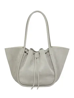 Proenza Schouler Proenza Schouler Large Ruched Suede Tote Grey