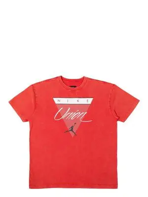 JORDAN X Union Nrg Vault Flight Triangle Tee Shirt - Red