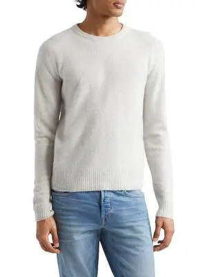 TOM FORD TOM FORD Relaxed Cashmere & Silk Sweater Ig014 Pale Grey