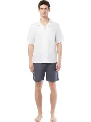 Onia Air Linen 6" Pull-on Short - Gunmetal