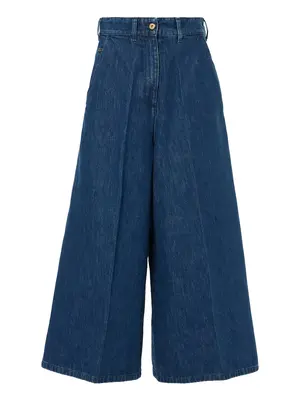 Patou High-rise Wide-leg Jeans - Blue