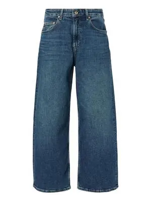 Ag High-rise Wide-leg Jeans - Blue