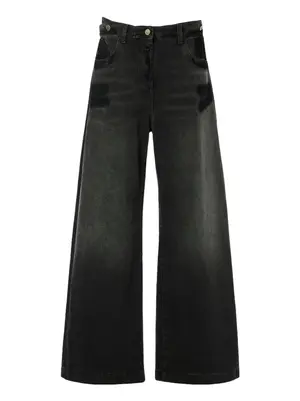 Attico Wide-leg Jeans - Black