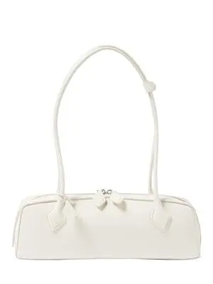 Alaïa Le Teckel Medium Leather Shoulder Bag - White