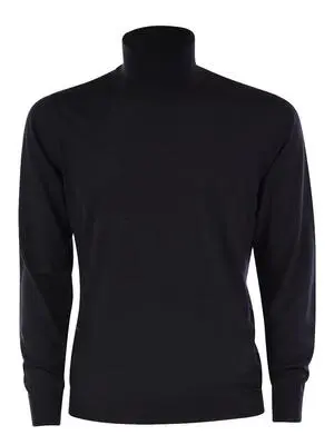 Fedeli Turtleneck Sweater - Night Blue