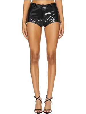 LAMARQUE X Annaise Hot Short - Patent Black