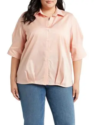 HARSHMAN Bernadiana Cotton Button-up Shirt - Rose Cloud