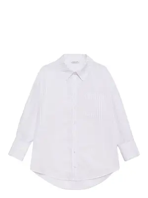 ANINE BING Mika Striped Shirt - White