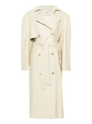 AERON AERON Peggy Leather Trench Coat