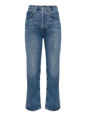 Citizens Of Humanity Emery Cropped Straight-leg Jeans - Blue