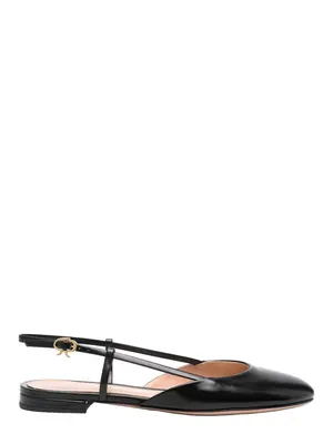 GIANVITO ROSSI Leather Ballet Flats - Black