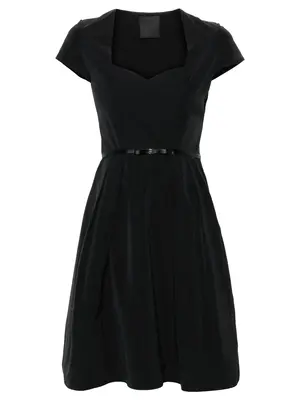 Givenchy 4g-bow Taffeta Mini Dress - Black