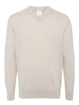 Eleventy Cashmere V-neck Sweater - Grey