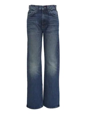 NILI LOTAN Mid-rise Straight-leg Jeans - Blue