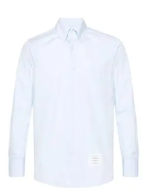 Thom Browne Pointed-collar Cotton Shirt - Blue