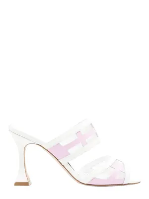Manolo Blahnik 90mm Avespamu Sandals - White