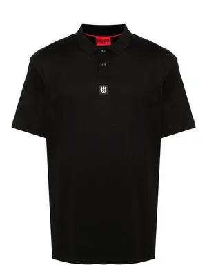 HUGO Interlock-cotton Polo Shirt