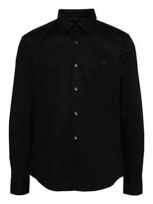 Hugo Logo Patch Slim Fit Shirt - Black