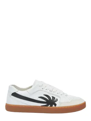 Palm Angels New Palm 1 Leather Sneakers - White