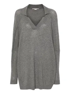 Stella McCartney Mélange Polo Sweater - Grey