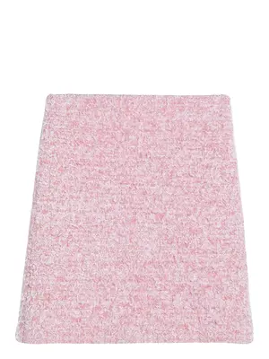 Balenciaga Cotton-blend Tweed Mini Skirt - Pink