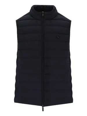Emporio Armani Quilted Vest - Blue