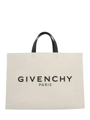 Givenchy G' Midi Shopping Bag - White/black