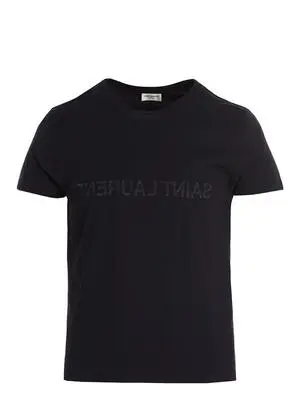 Saint Laurent Reverse' T Shirt - Blue
