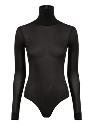MAISON MARGIELA High Neck Bodysuit - Black