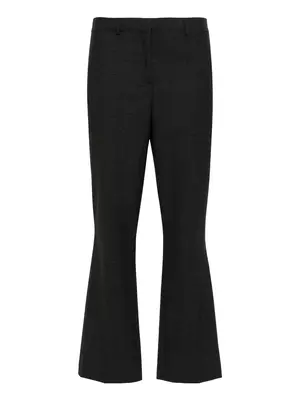 SEMICOUTURE Slim-leg Cropped Trousers - Grey