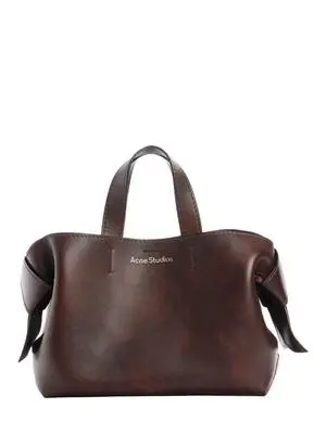 Acne Studios Musubi Leather Tote - Dark Brown