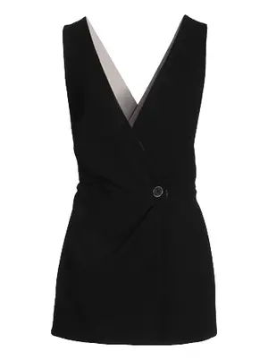 Giorgio Armani Double-breasted Sleeveless Jacket - Black