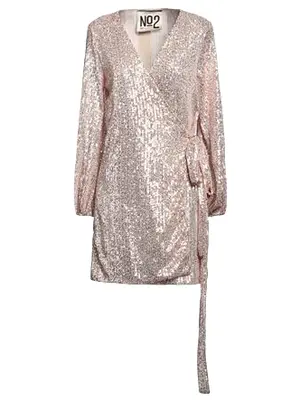 ANIYE N°2 Mini Wrap Dress - Rose Gold