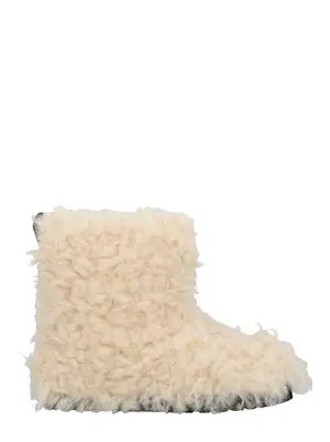 Maje Padded Ankle Boots - White