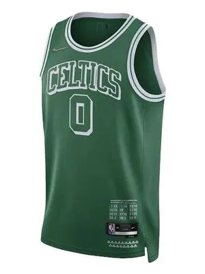 Nike Boston Celtics Jayson Tatum City Edition Swingman Jersey - Green/white
