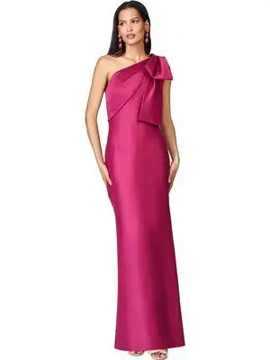 Sachin & Babi Bonnie One-shoulder Column Gown - Rhodolite