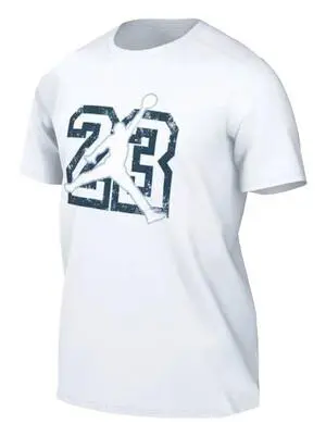 JORDAN Flight Essentials T-shirt - White/blue