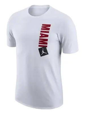 JORDAN Nba Miami Heat Essential Statement Edition T-shirt - White