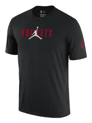 JORDAN Nba Houston Rockets Courtside Statement T-shirt - Black