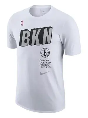 Nike Nba Brooklyn Nets Essential T-shirt - White