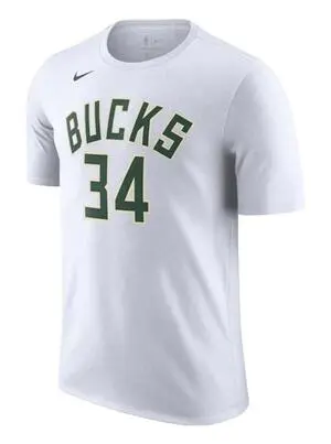 Nike Nba Milwaukee Bucks Giannis Antetokounmpo T-shirt - White/green