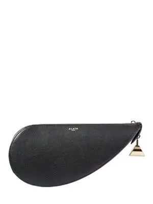AZZEDINE ALAIA Alaïa Le Demi Cœur Leather Clutch - Black