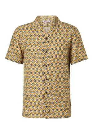 Orlebar Brown Ribbert Bowling Shirt - Yellow