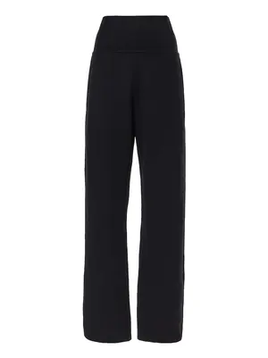Alaïa High-rise Wool-blend Straight Pants - Black
