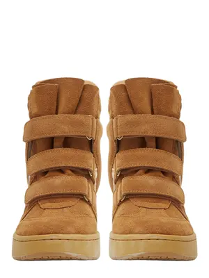 Isabel Marant Isabel Marant IM3 High-Top Wedge Sneakers Cognac
