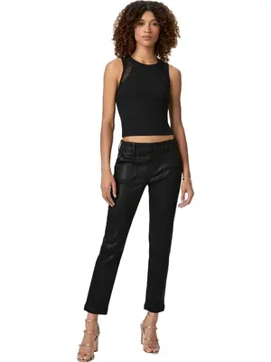 Paige PAIGE Mayslie Straight Ankle Pant Black