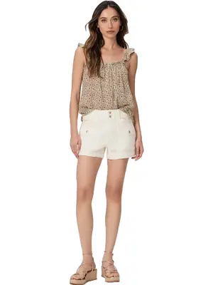 Paige Olivia Cargo Short - White