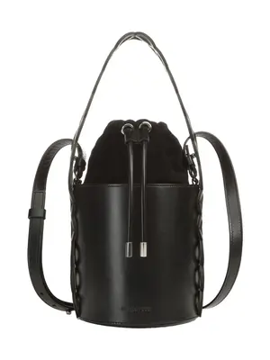 SERGIO ROSSI Sr Mermaid Bucket Bag - Black